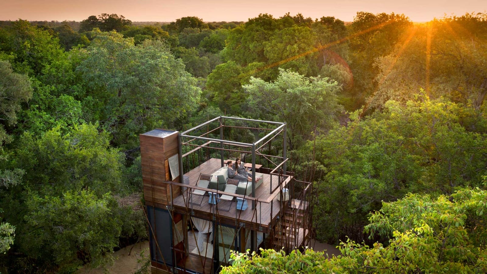 In The Ngala Treehouse, You Sleep Under The Stars And Watch Over A Wildlife Reserve | Robb ...