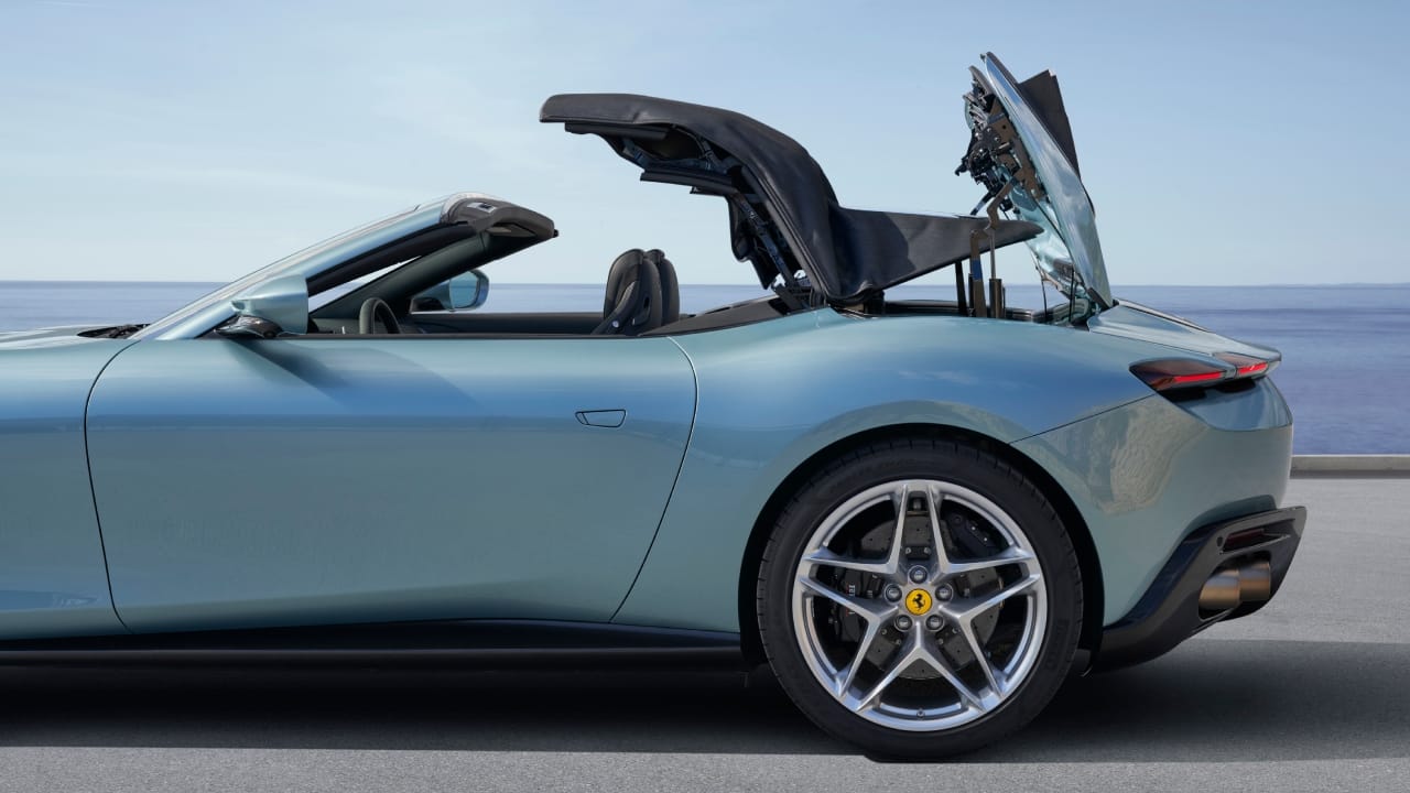 Meet The Ferrari Roma Spider, A Turbo-Charged Soft-Top Convertible ...