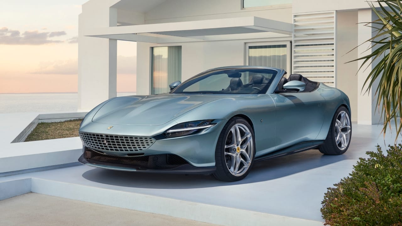 Meet The Ferrari Roma Spider, A Turbo-Charged Soft-Top Convertible ...